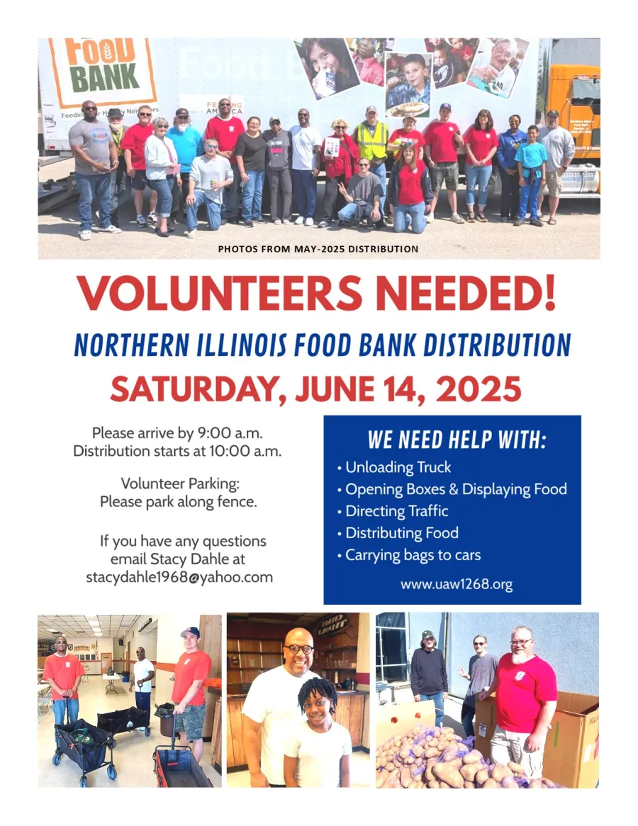 Volunteers Needed for NIFB Distribution | UAW Local 1268