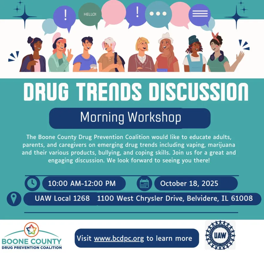 Workshop with the Boone County Drug Prevention Coalition | UAW Local 1268
